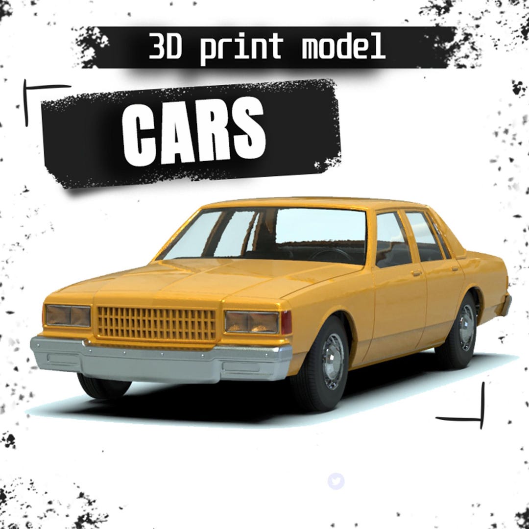 1987 Caprice Classic Car Third Gen Ready to Print,stl File,3d Printing ...