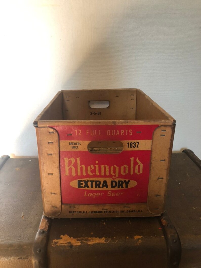 Vintage Rheingold Cardboard Beer Case | Etsy