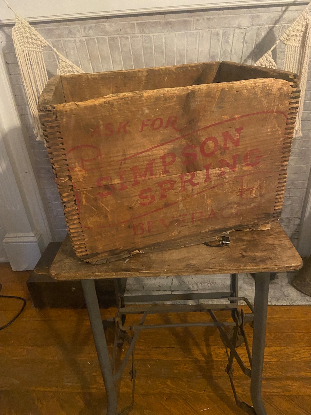 Vintage Simpson Spring Crate - Etsy