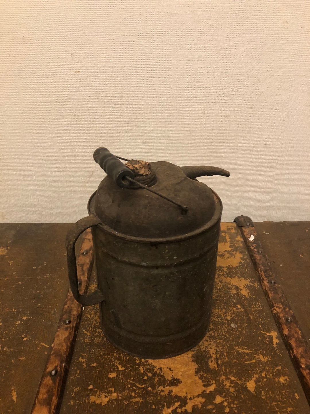 Vintage Rusty Gas Can - Etsy