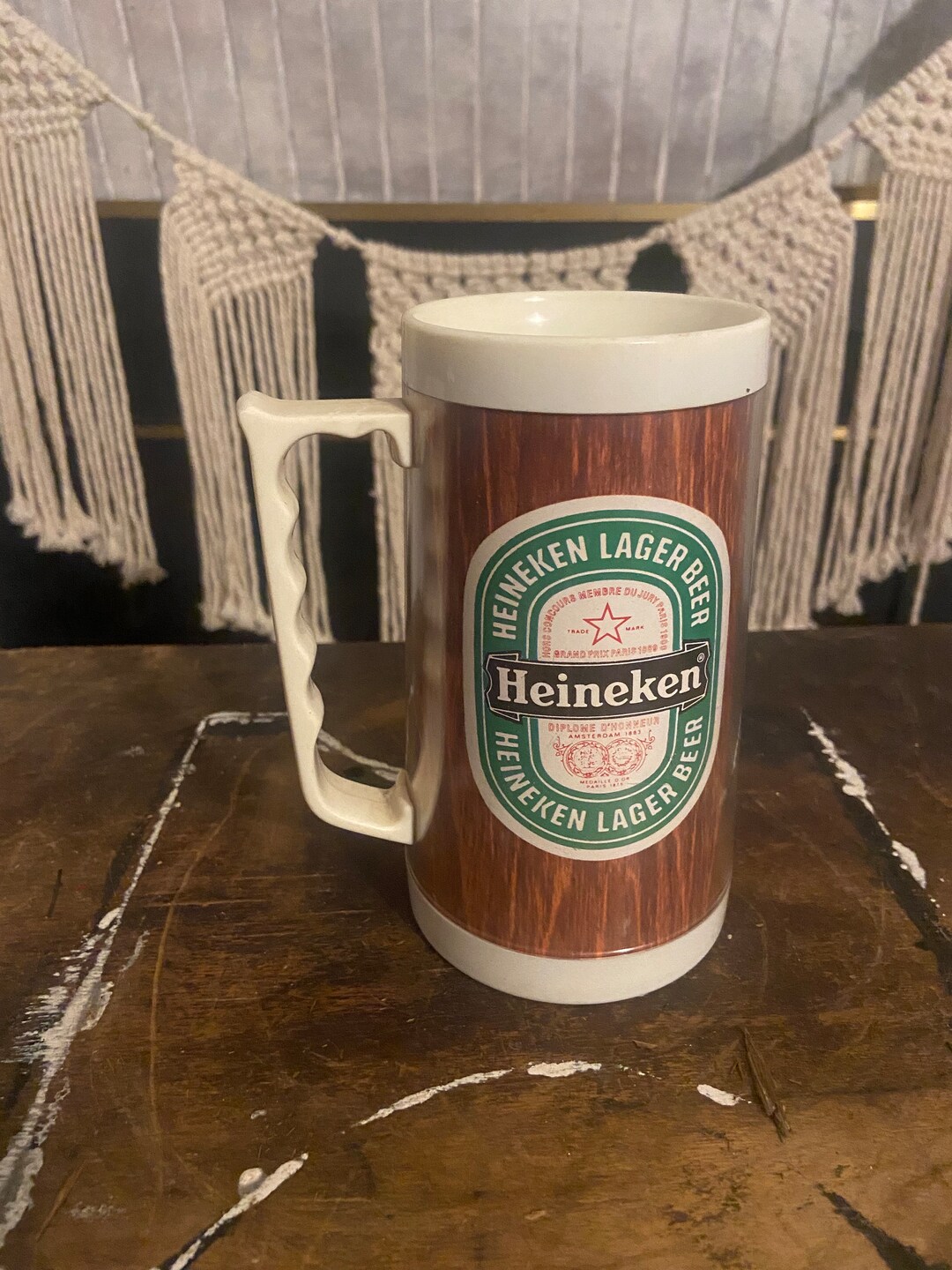 Vintage Heineken Beer Plastic Mug - Etsy