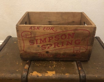 Vintage Simpson Spring Crate - Etsy