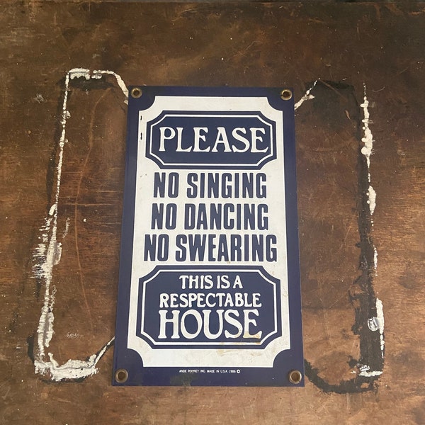 Ande Rooney Porcelain Signs - Etsy