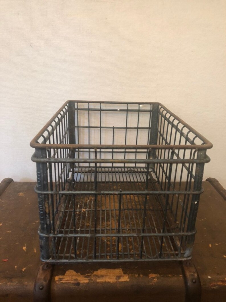 Vintage Honeywell Wire Crate - Etsy