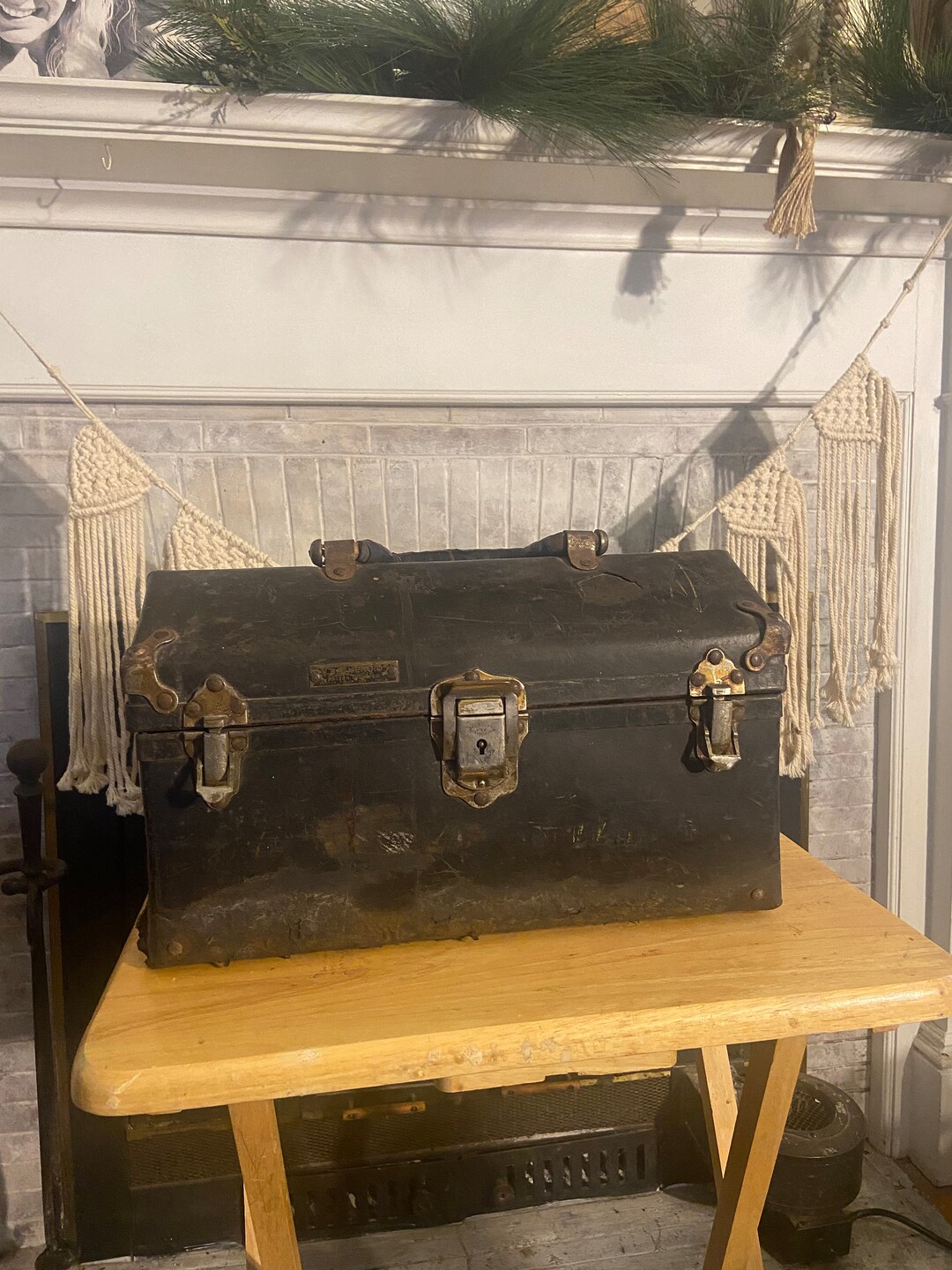 Vintage Waltman Trunk Co Leatheroid Tool Box - Etsy