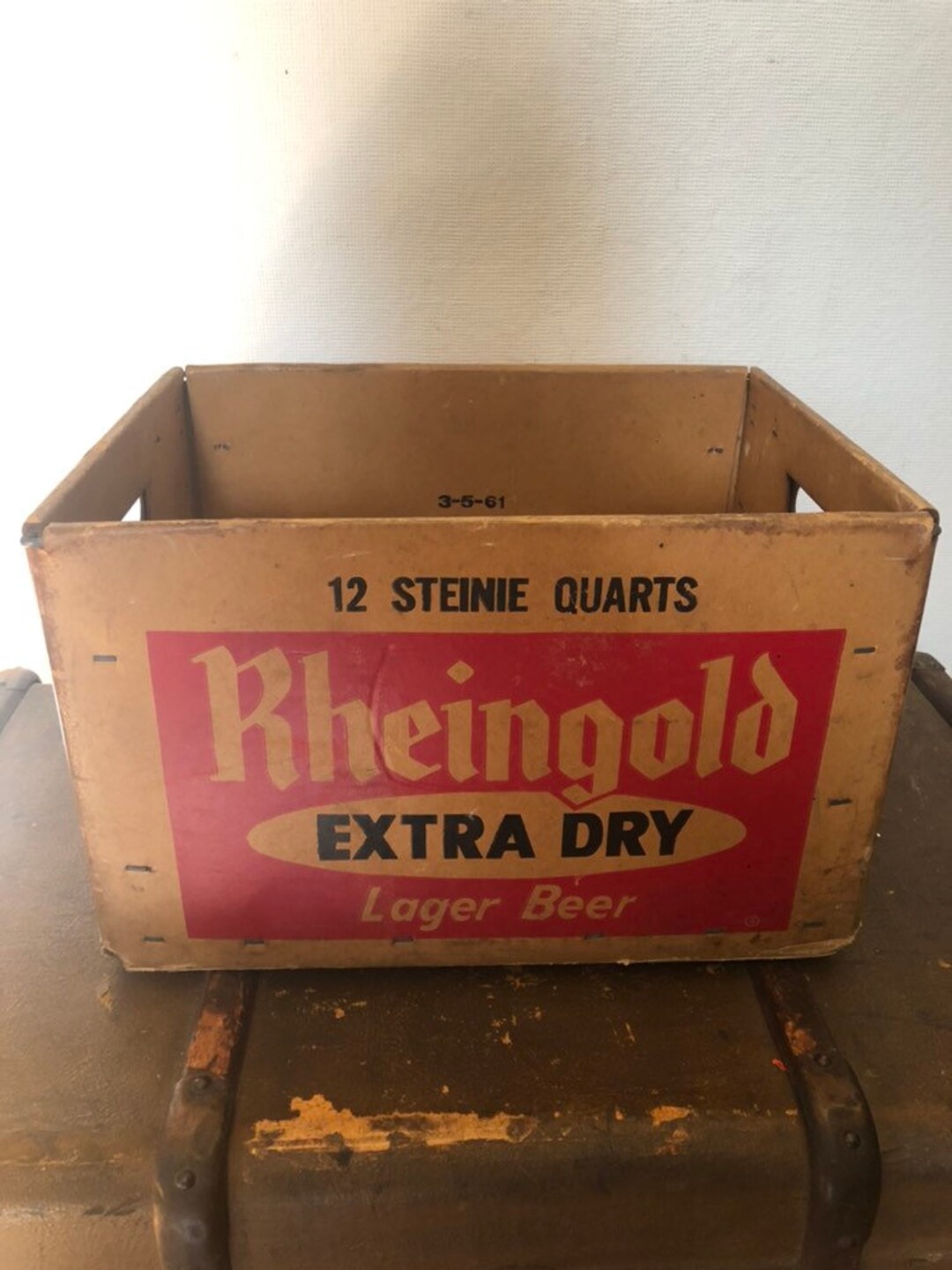 Vintage Rheingold Cardboard Beer Case - Etsy