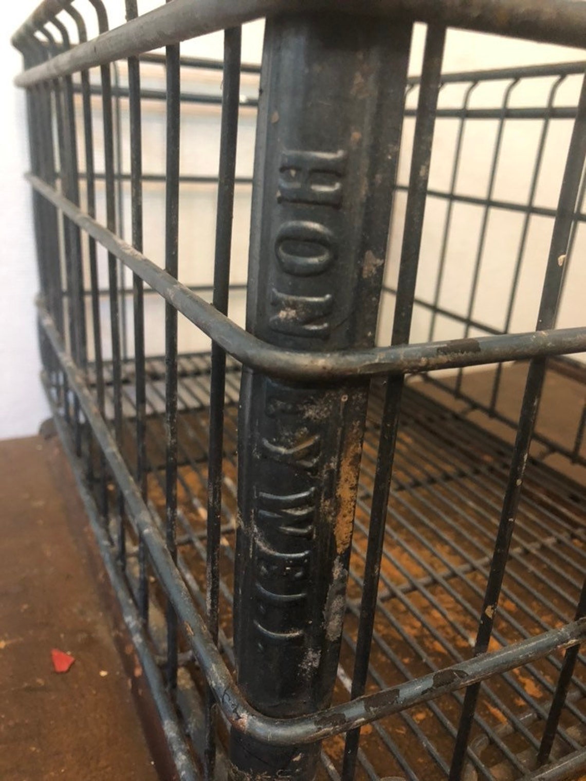 Vintage Honeywell Wire Crate - Etsy