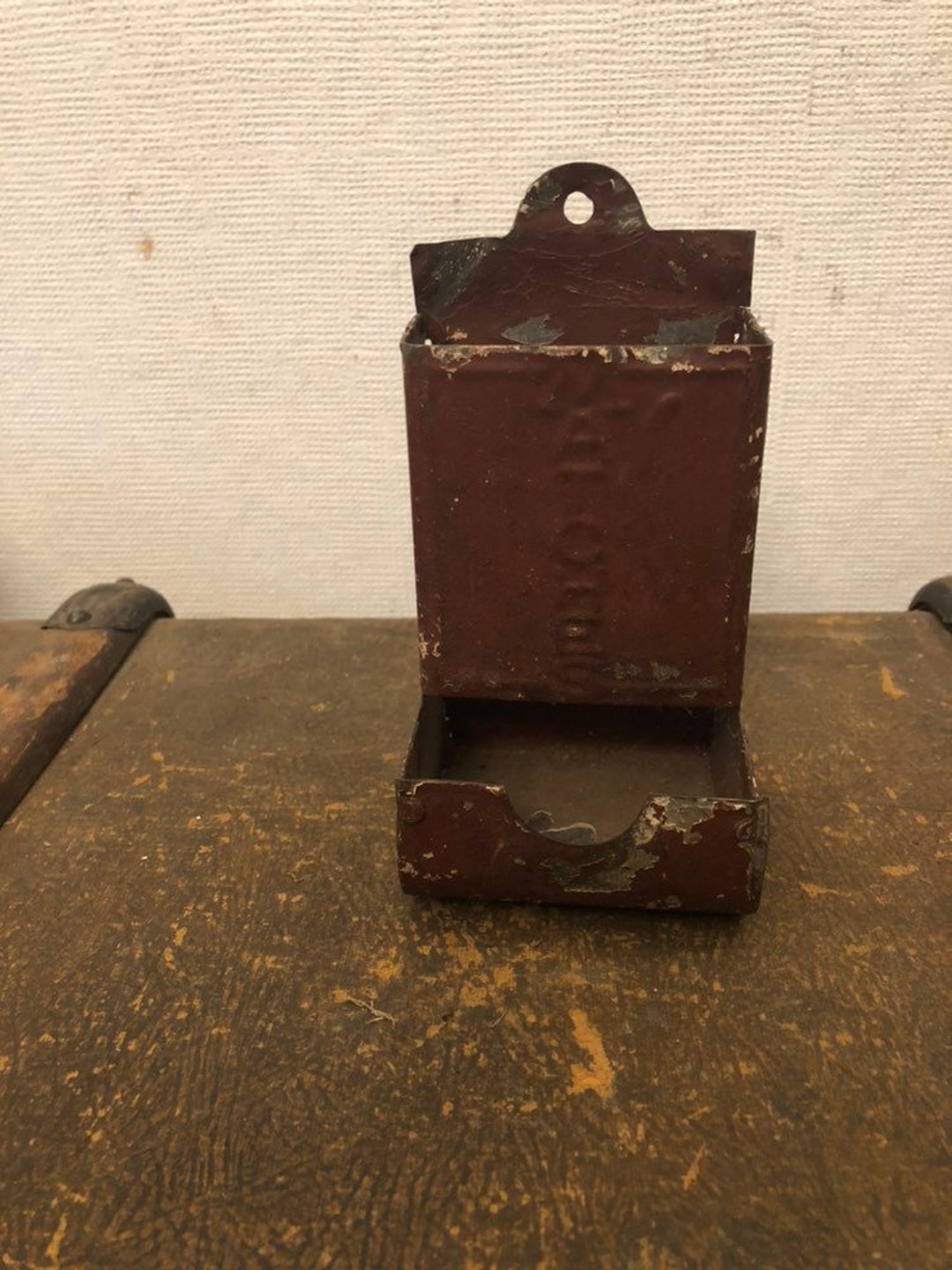 Small Vintage Metal Matches Wall Hanging - Etsy