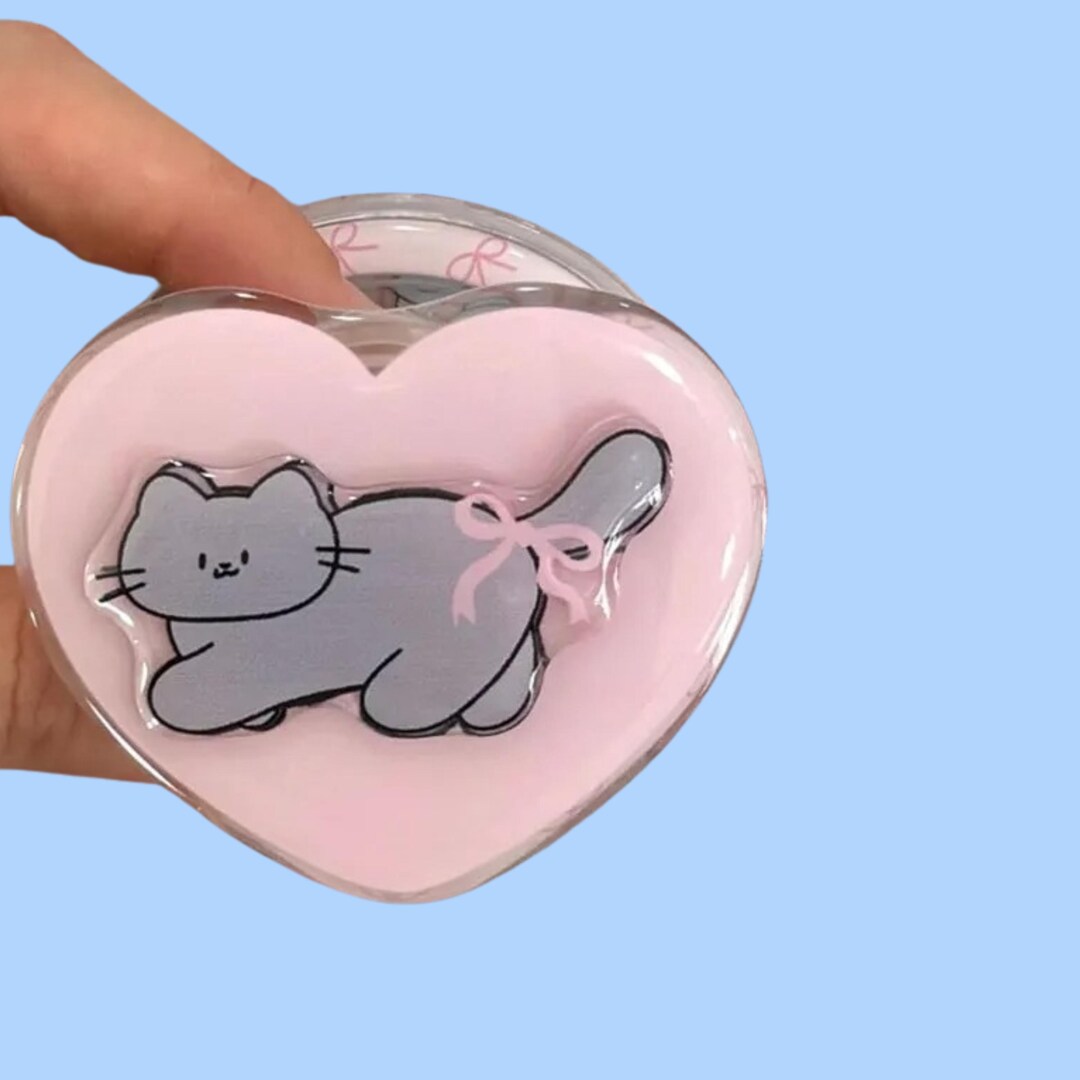 Coquette Kitty Magsafe Popsocket Kawaii Cat Magnetic Phone Grip ...