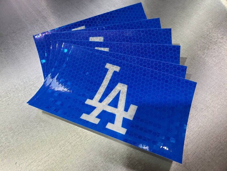 LA DODGERS Sticker High Intensity Reflective / Window Sticker / Boat ...
