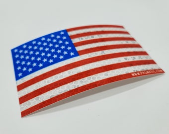 6 Mini American Flag Stickers USA Vinyl Die Cut License Plate - Etsy