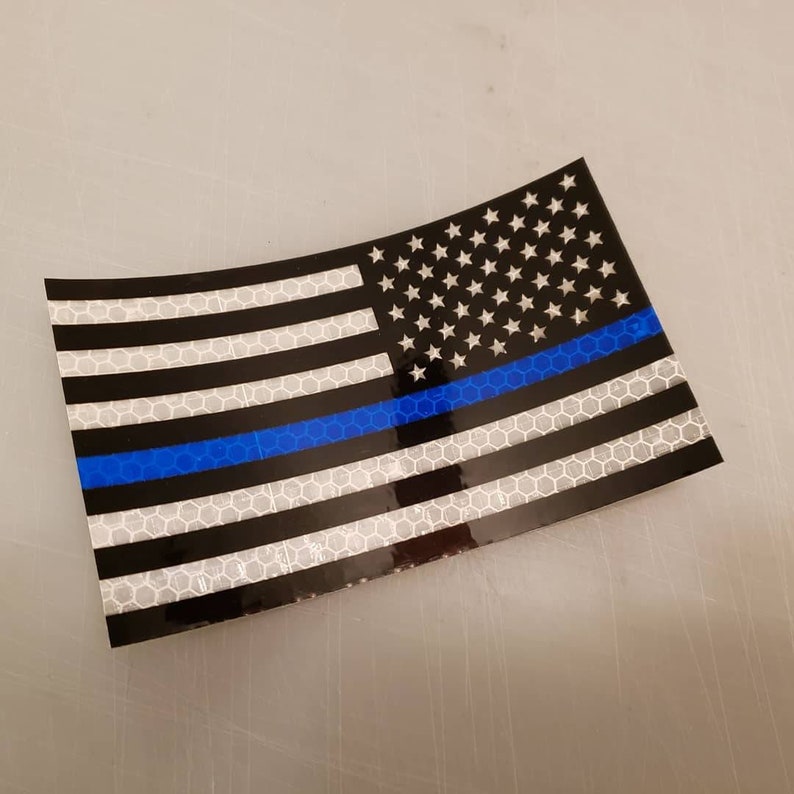 Thin Blue Line Flag Sticker Bundle / High Intensity Reflective / Window ...
