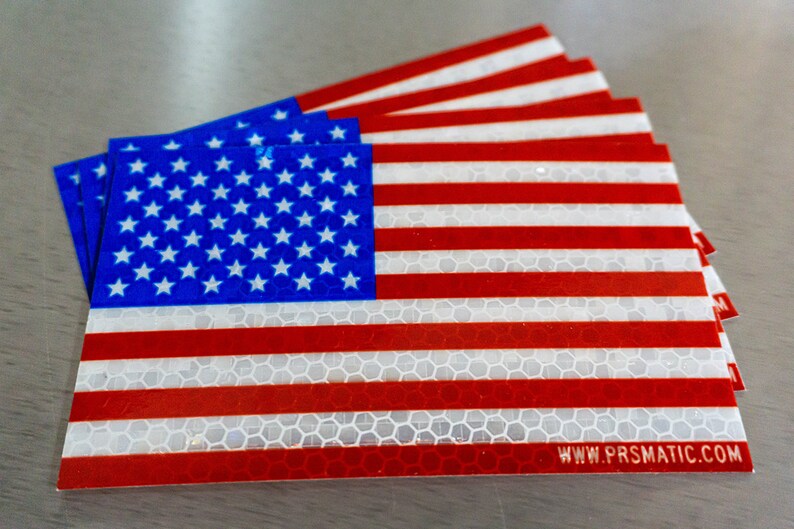 American Flag Sticker High Intensity Reflective / Window - Etsy