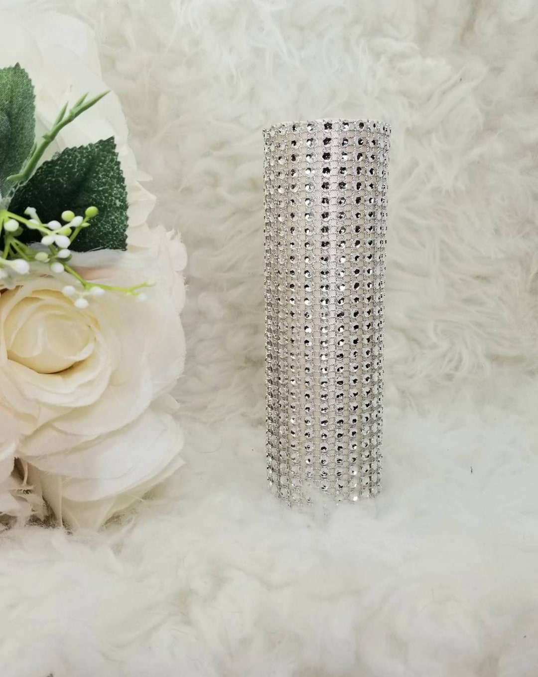 5 PACK Satin and Silver Bling Mesh Bouquet Holder - Etsy