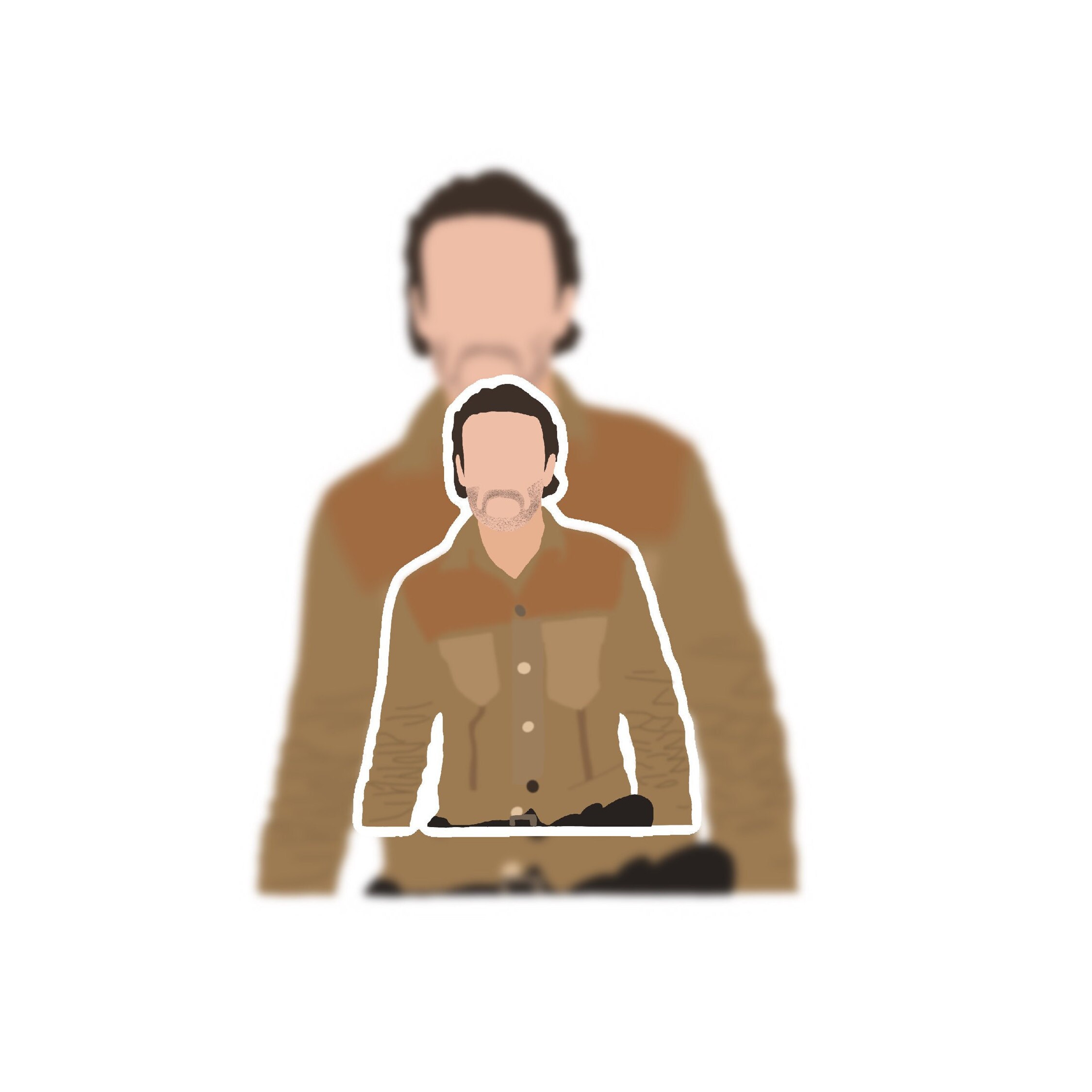 Rick Grimes Sticker Walking Dead Tv Show AMC TWD | Etsy