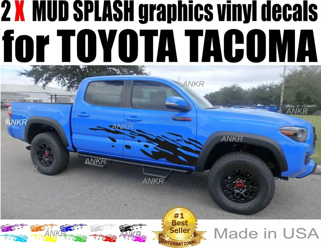 Left & Right Mud Splash Decals – Off-road Graphics for Toyota Tacoma - Etsy