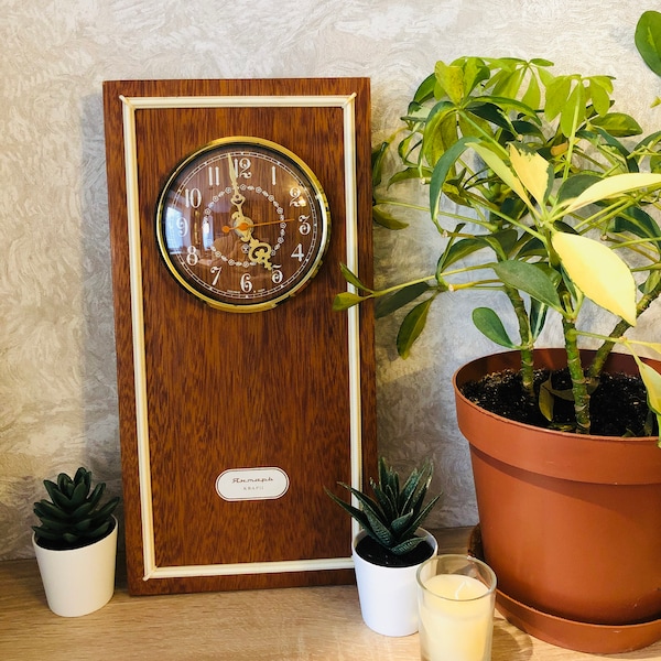 Vintage Wood Clock - Etsy