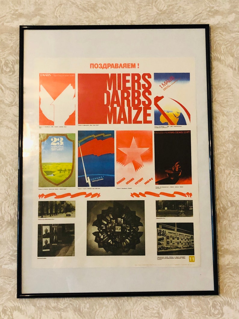 Original Soviet Propaganda Posters Lenin Mikhail Gorbachev 1917 LYCLSU ...