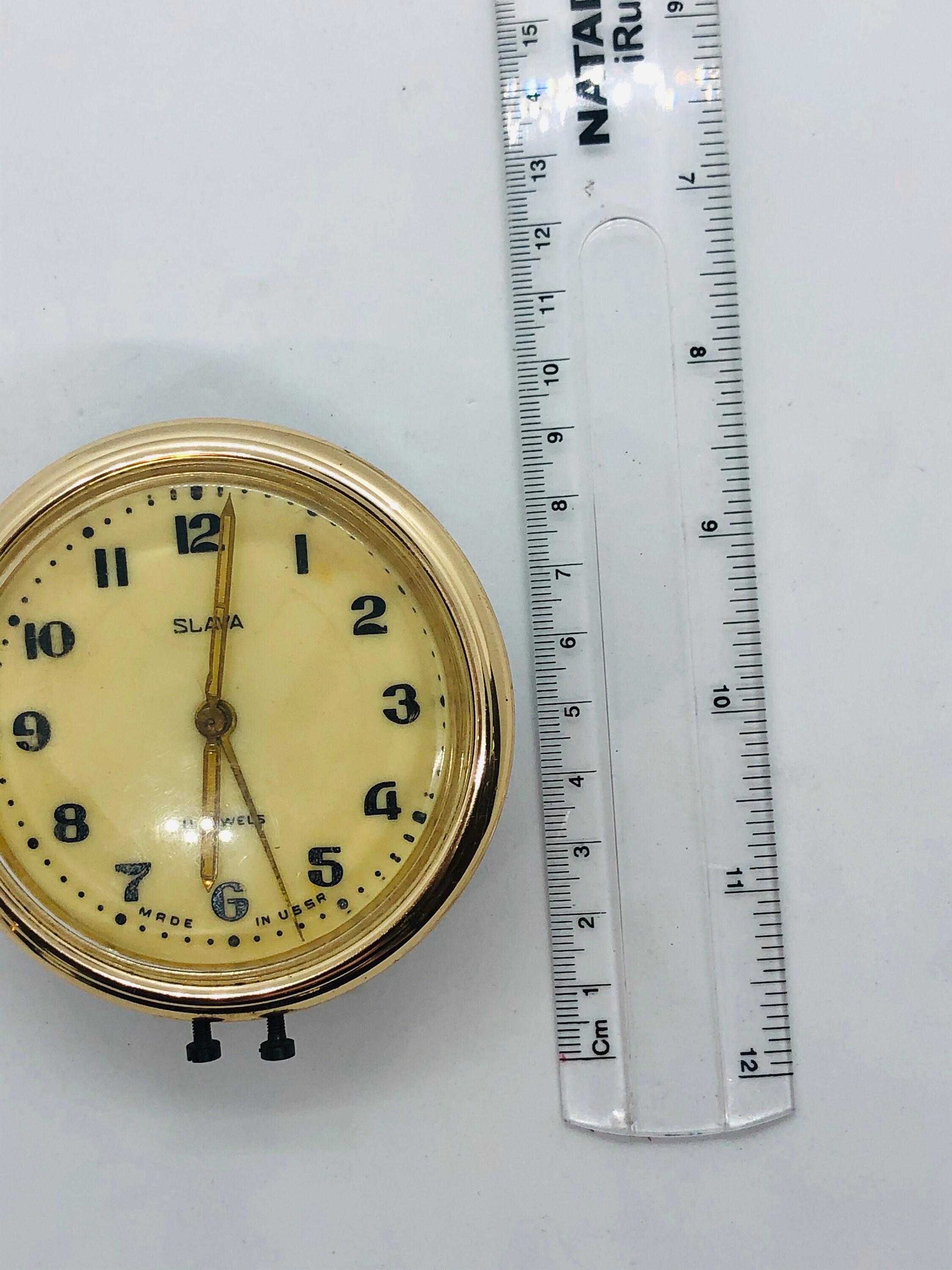 Desk Clock for Parts or Repair Vintage Soviet Clock Mechanical Engineer ...