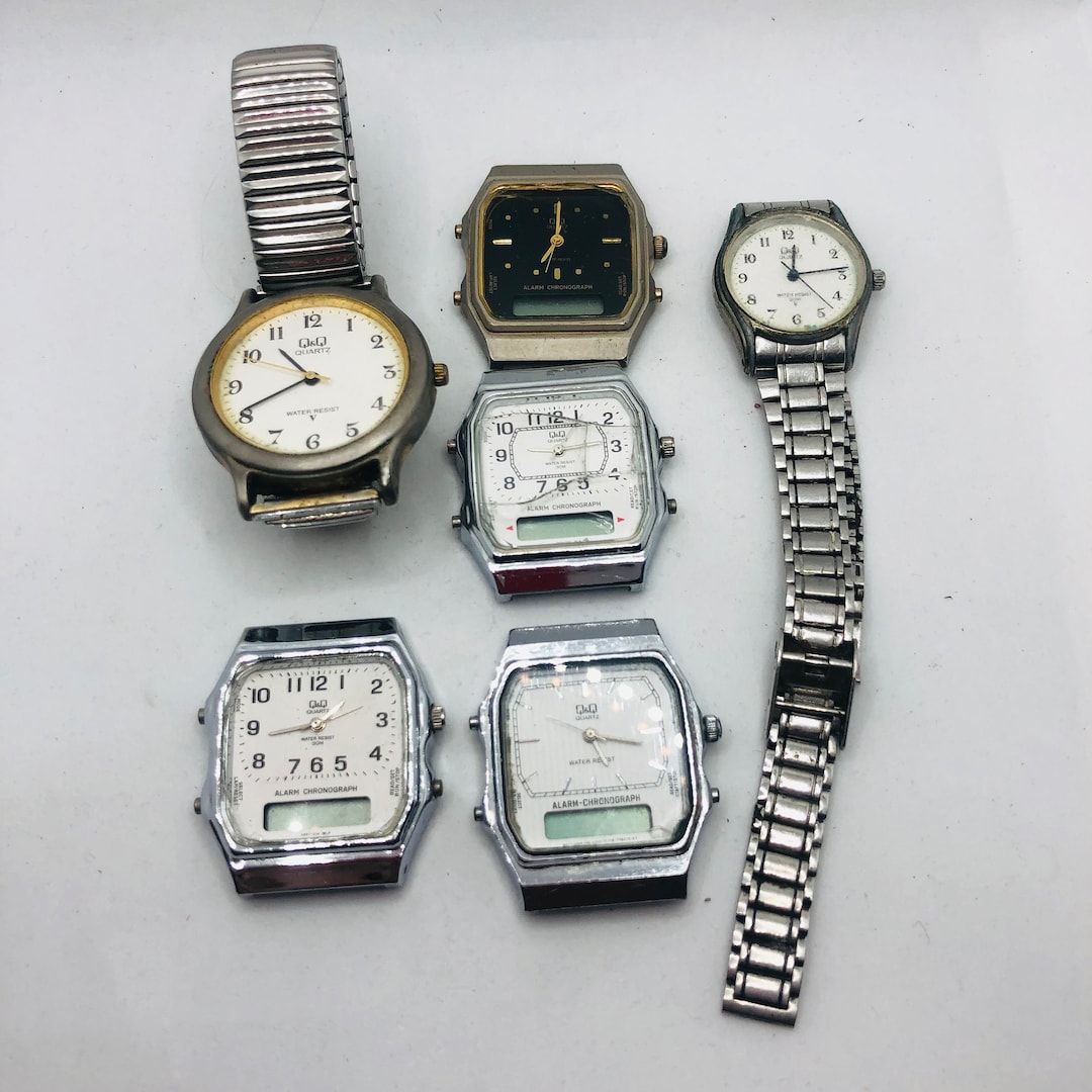 Qnq Quartz Watch Set, for Parts Repair or Craft, Vintage Womens Watch ...