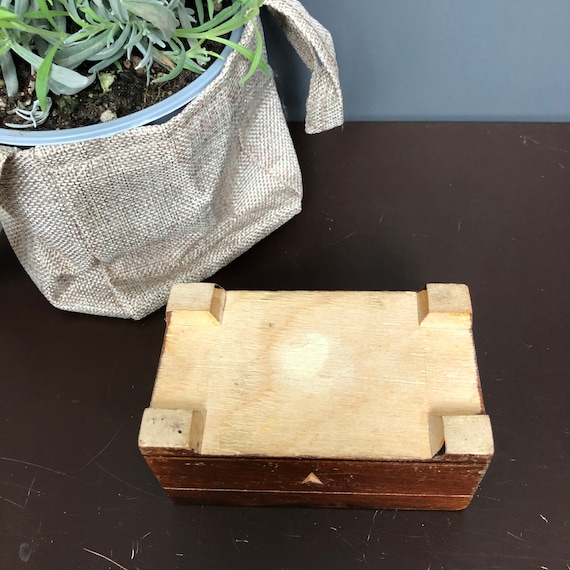 Small Hand Carved Wood Box with Lid, Antique Granny j… - Gem