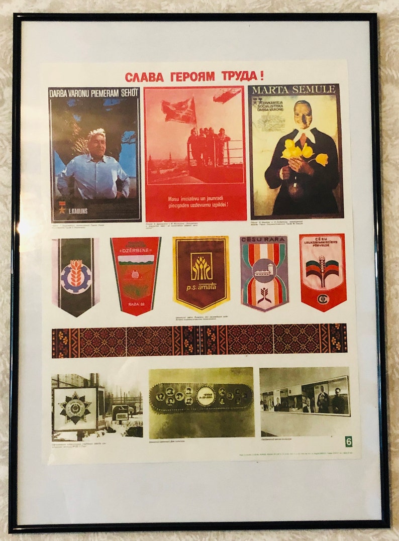 Original Soviet Propaganda Posters - Lenin - Peace - CPSU - KPSS ...