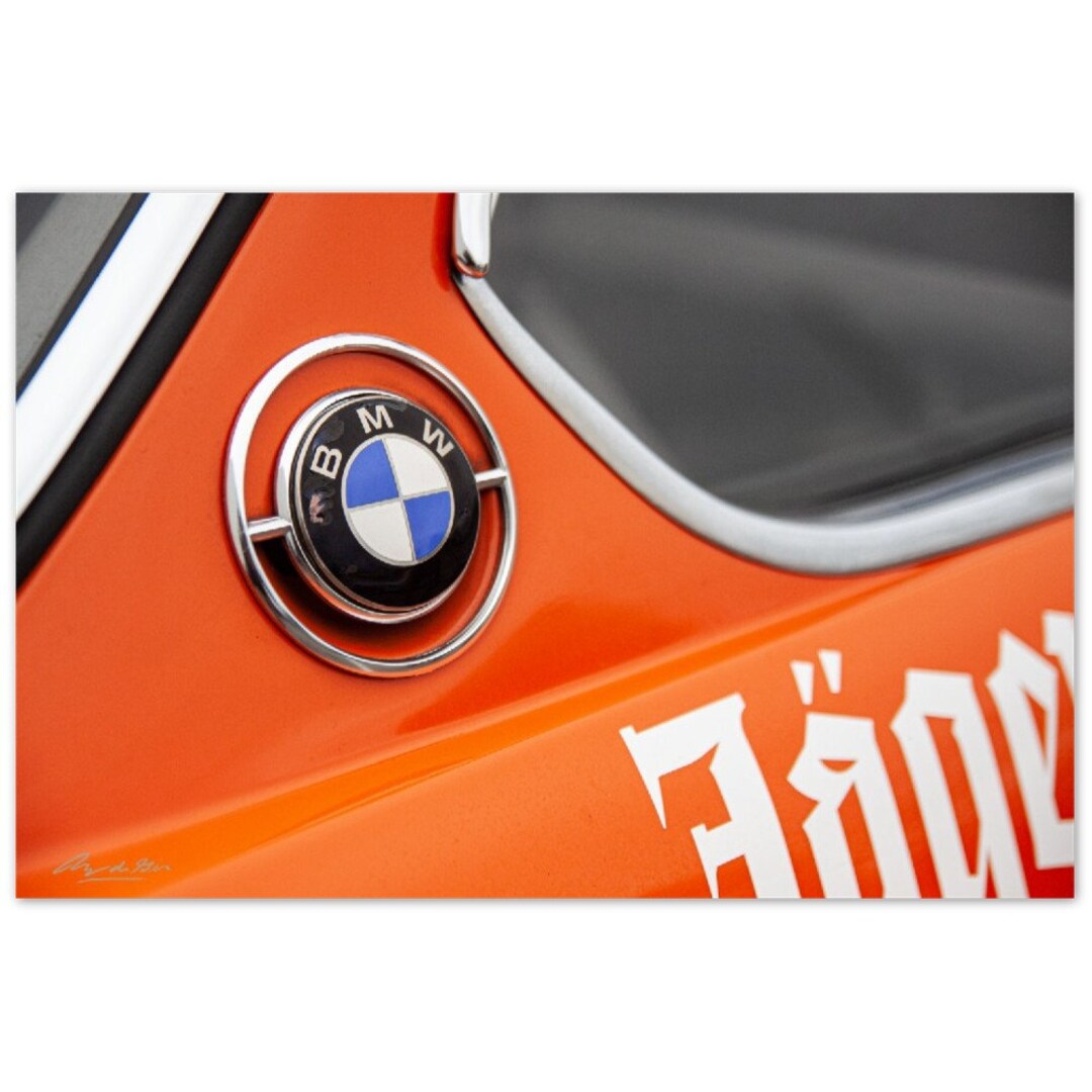BMW CSL Batmobile Roundel on Aluminum - Etsy