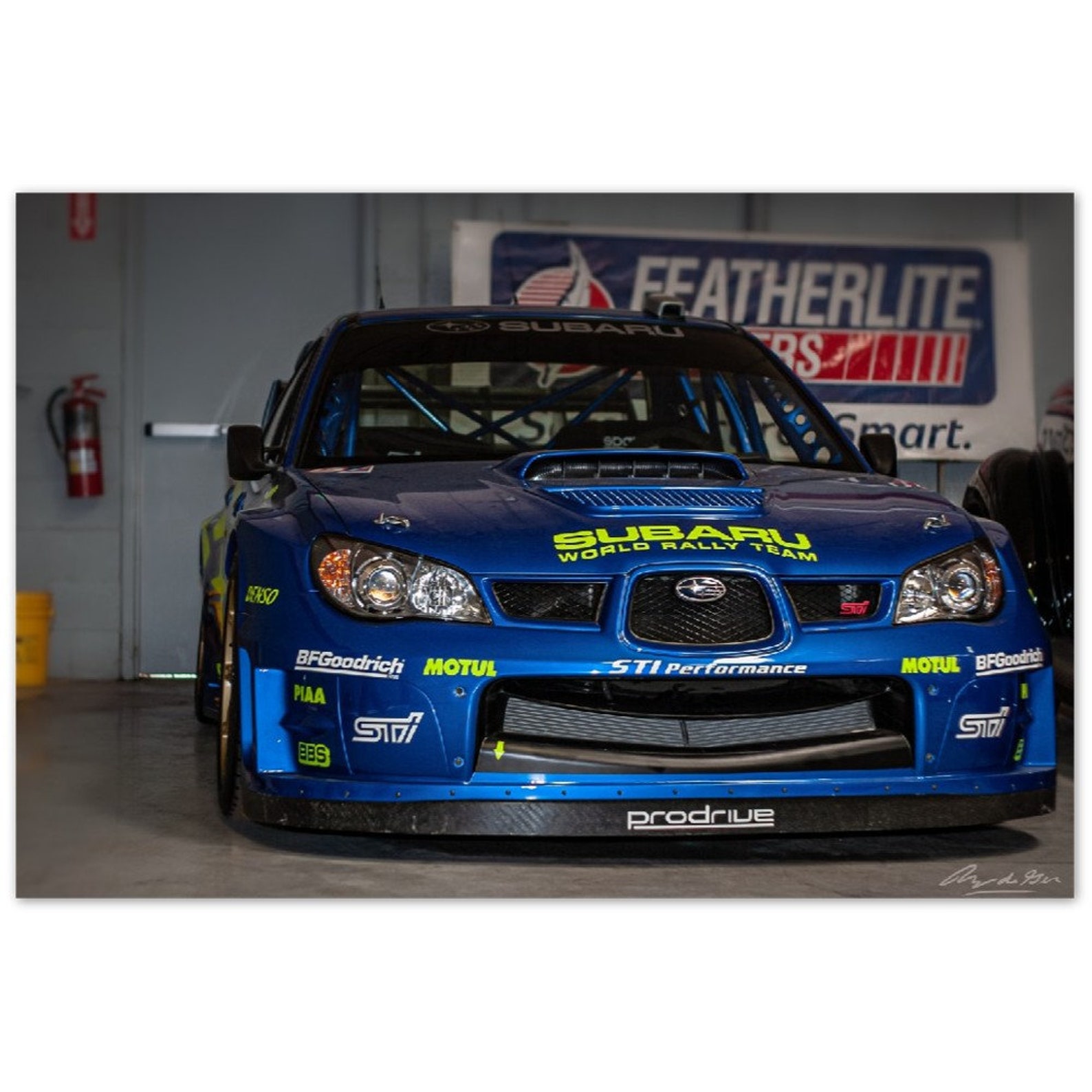 Prodrive Subaru WRC on Aluminum - Etsy