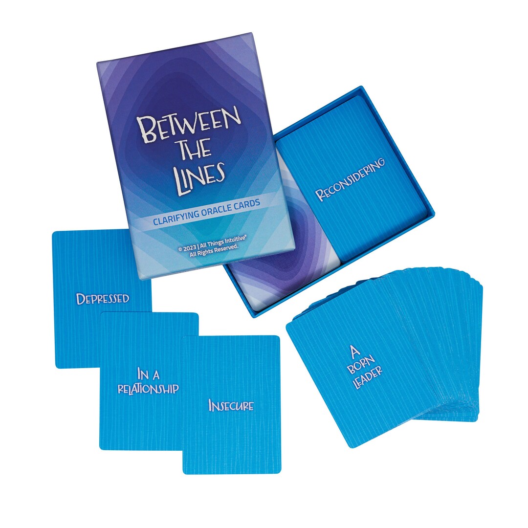 Between the Lines Clarifying Oracle Cards 108 Poker-sized Oracle Cards ...