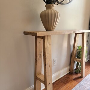 Solid Wood Rustic Entryway Table/ Console Table / Hall Table - Etsy