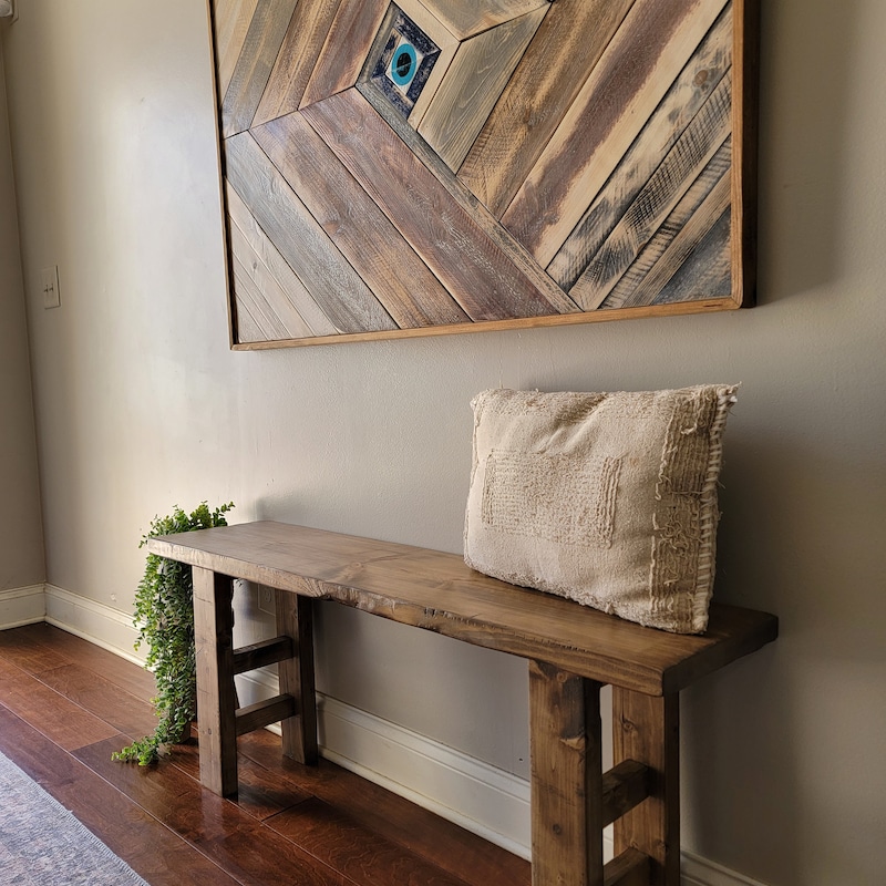 Small Wood Bench - Etsy