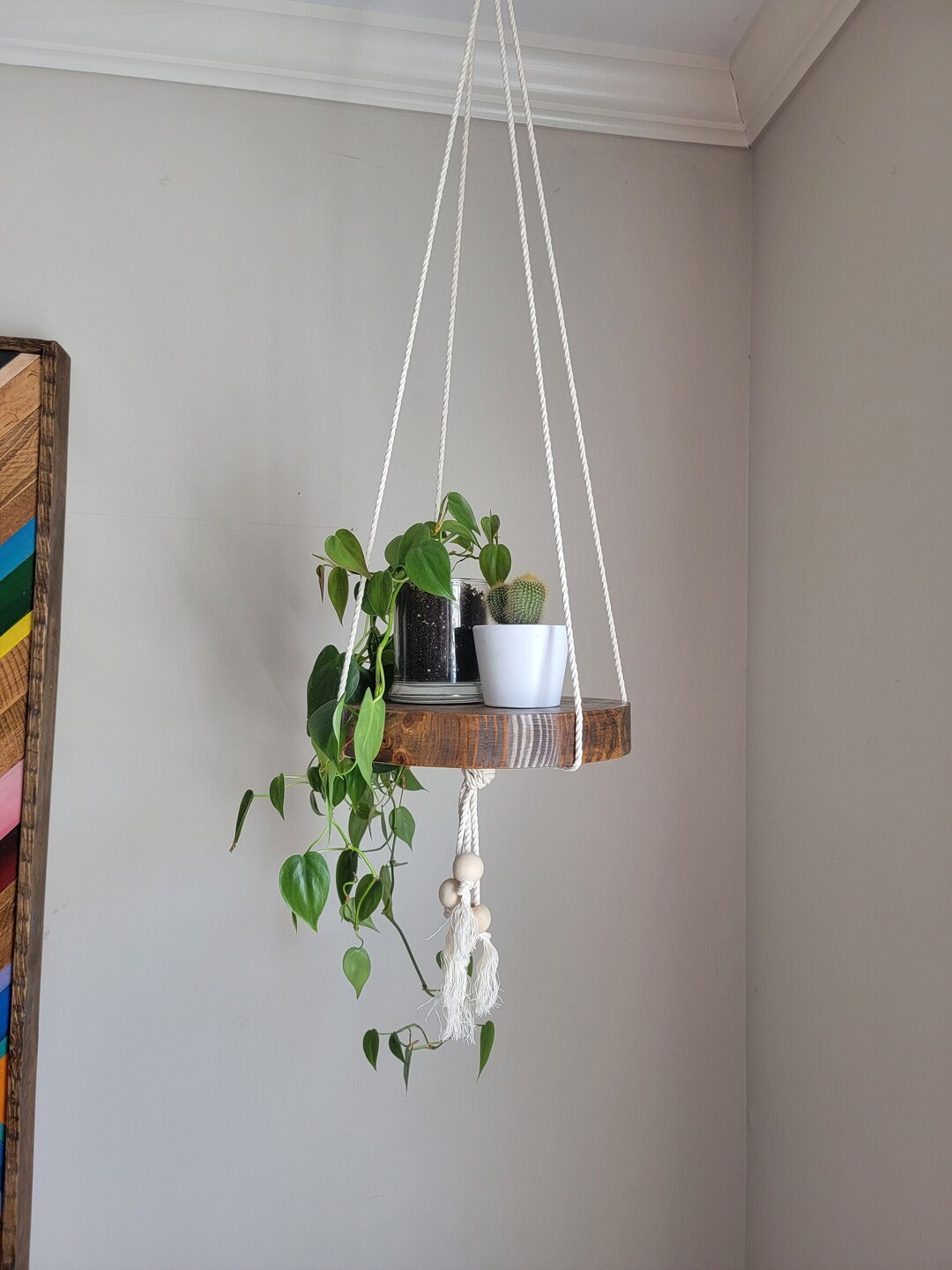 Hanging Plant Shelf / Planter - Etsy