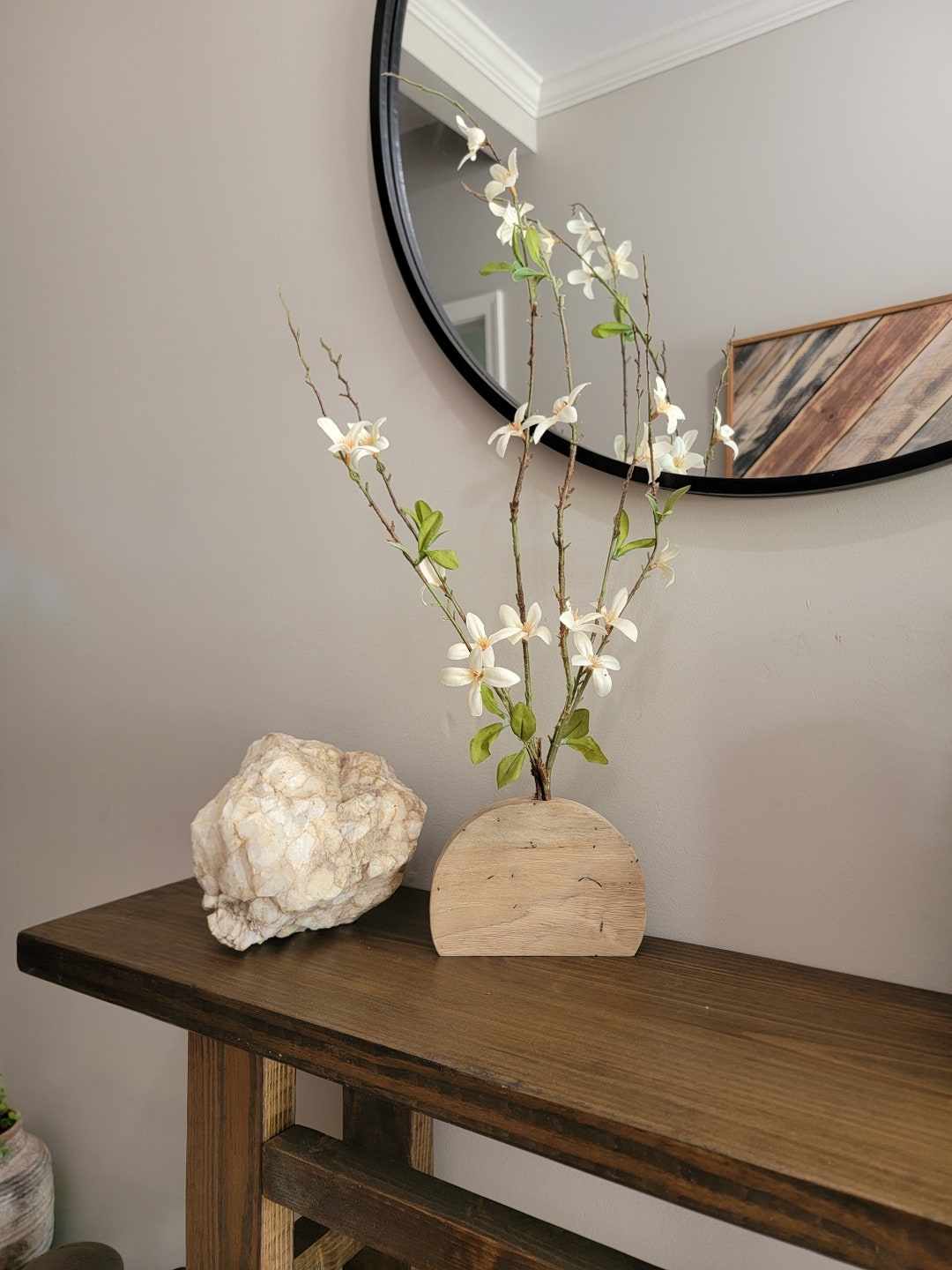 Spalted White Oak Stem Vase - Etsy