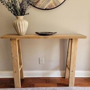 Solid Wood Rustic Entryway Table/ Console Table / Hall Table - Etsy