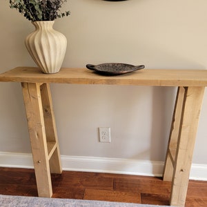 Solid Wood Rustic Entryway Table/ Console Table / Hall Table - Etsy