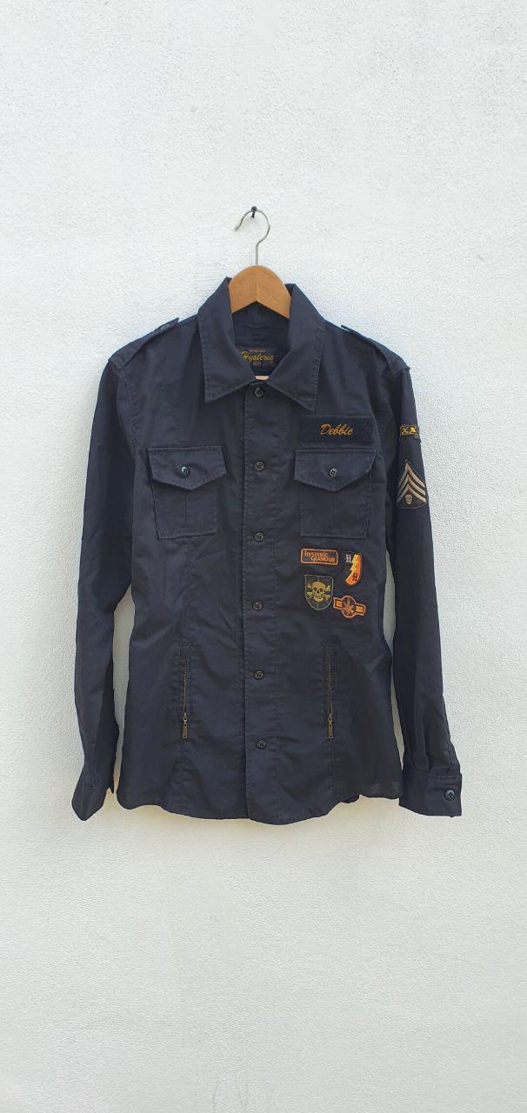 Hysteric Glamour Army Style Uniform Shirt - Etsy