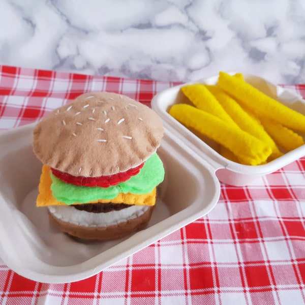 Felt Hamburger - Etsy