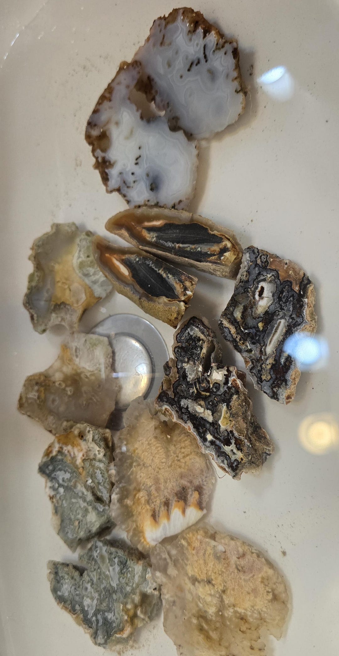 6 Small Agate Nodules Cut (12 Pieces Total) - Etsy