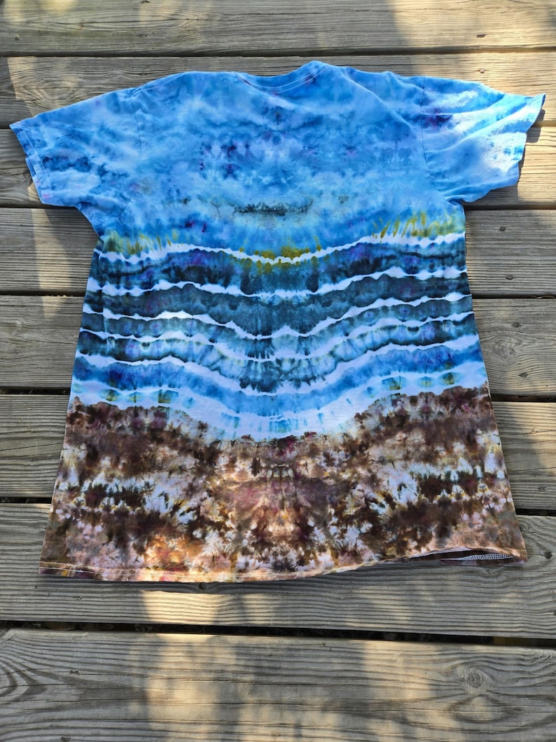 Sunset on the Ocean Ice Dyed Tie Dye T-shirt - Etsy