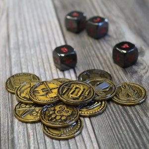 All Class Character Token Set (12 Coins), RPG Coins, Character Tokens ...