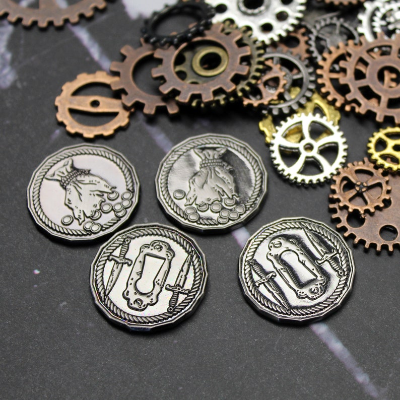 Rogue Class Coin Tokens: Dnd Tabletop Gaming Miniatures - Etsy