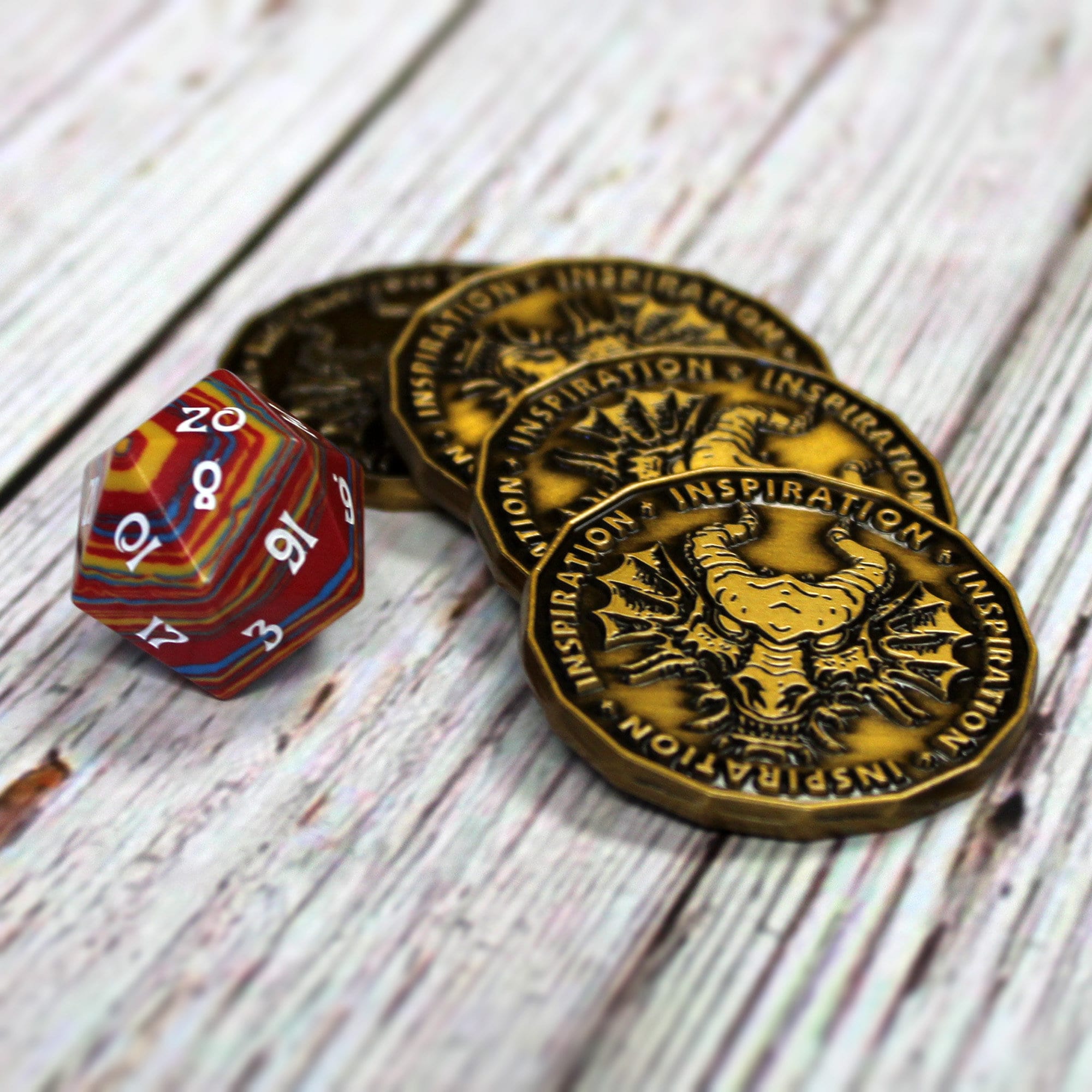 Inspiration Coin Tokens antique Gold for D&D Dungeons and - Etsy