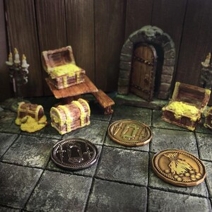 Rogue Character Coin Token Pack for Roleplaying Games, Dnd, Dungeon ...