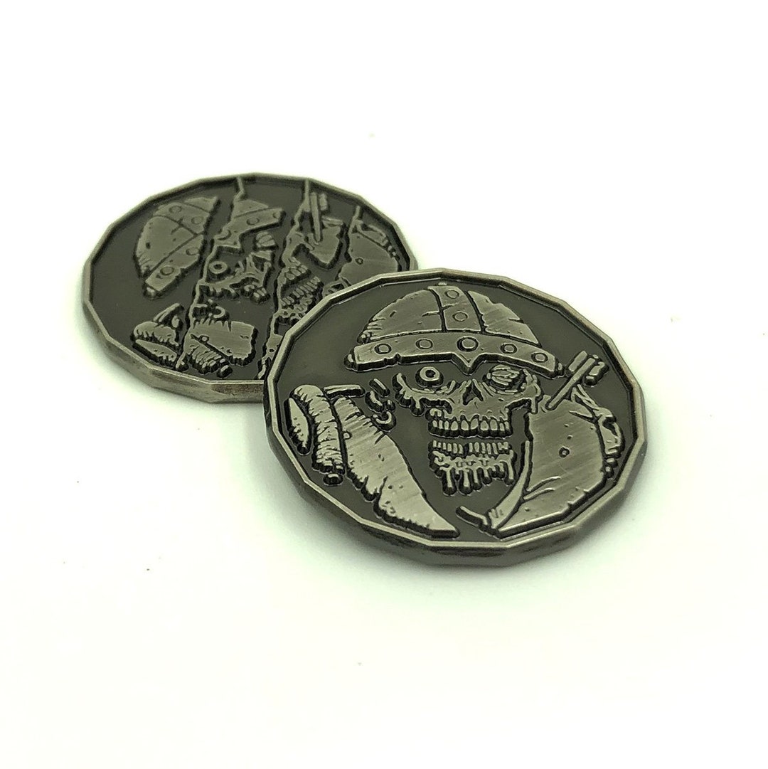 Zombie Metal Coin Tokens: Dungeons and Dragons, Dnd Terrain - Etsy