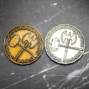 Barbarian Class Coin: Dungeons and Dragons Token, Tabletop Gaming ...