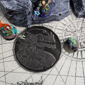 Adult Smoke Dragon (3 In) Monster Coin Token for Dungeons & Dragons ...