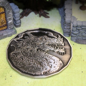 Adult Smoke Dragon (3 In) Monster Coin Token for Dungeons & Dragons ...