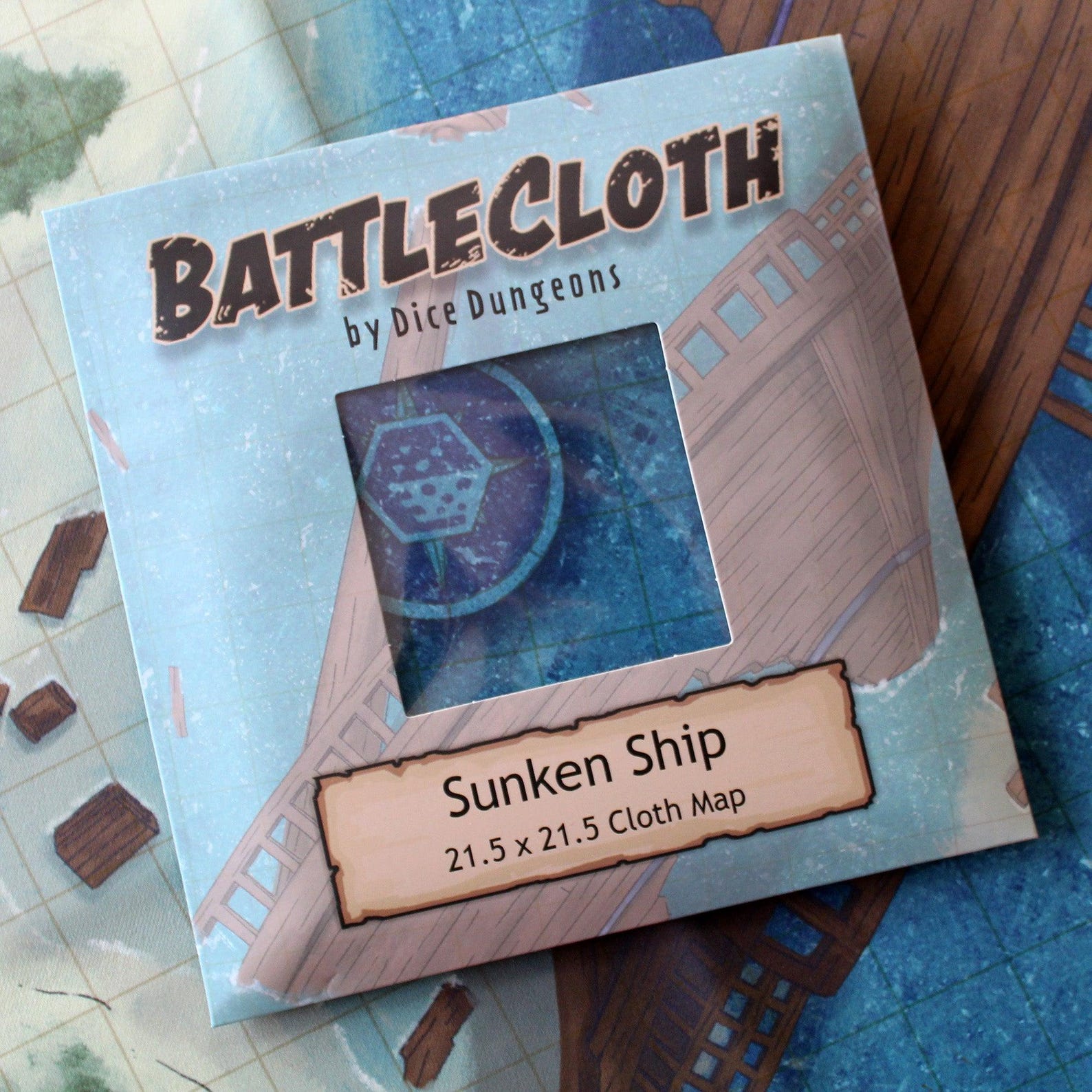 Sunken Ship Cloth Battle Map – 21.5″ × 21.5″ With 1″ Grid – Dnd ...