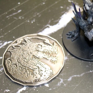 Adult Smoke Dragon (3 In) Monster Coin Token for Dungeons & Dragons ...
