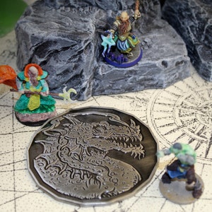 Adult Smoke Dragon (3 In) Monster Coin Token for Dungeons & Dragons ...